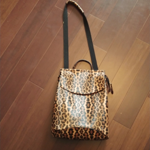Bags | Leopard Print Backpack Purse | Poshmark